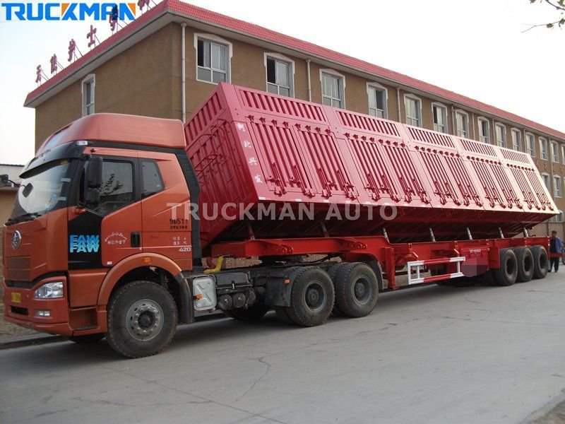 Reboque basculante lateral de 3 eixos - Truckman Automobile